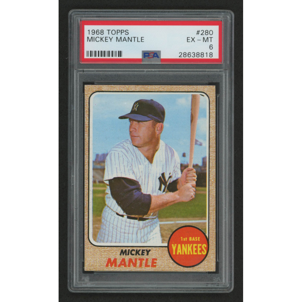 1968 Topps #280 Mickey Mantle (PSA 6) | Pristine Auction