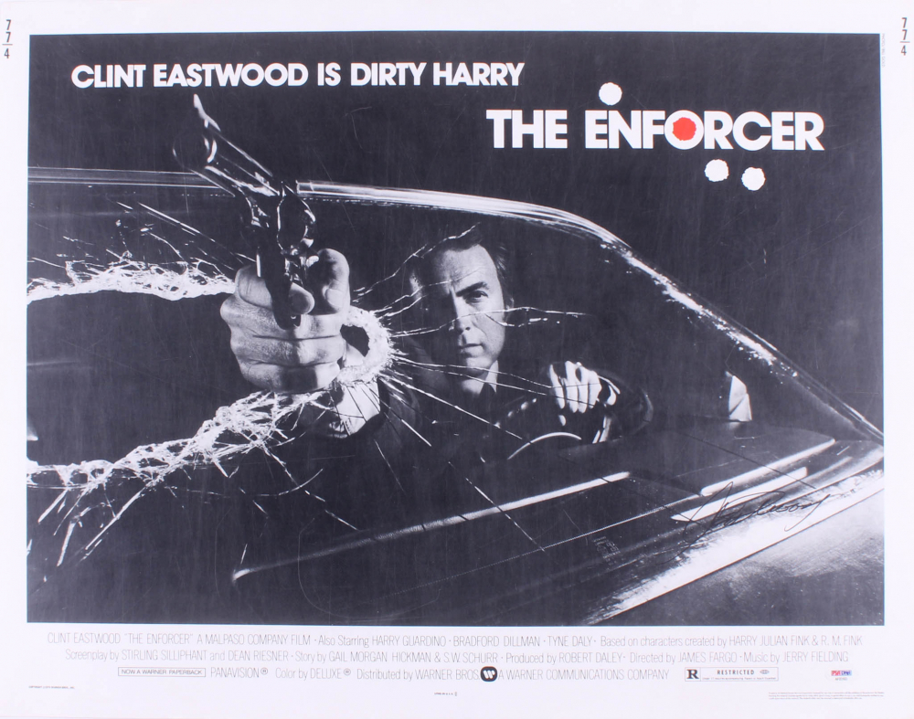 Clint Eastwood Signed "The Enforcer" 22x28 Poster (PSA LOA) | Pristine ...