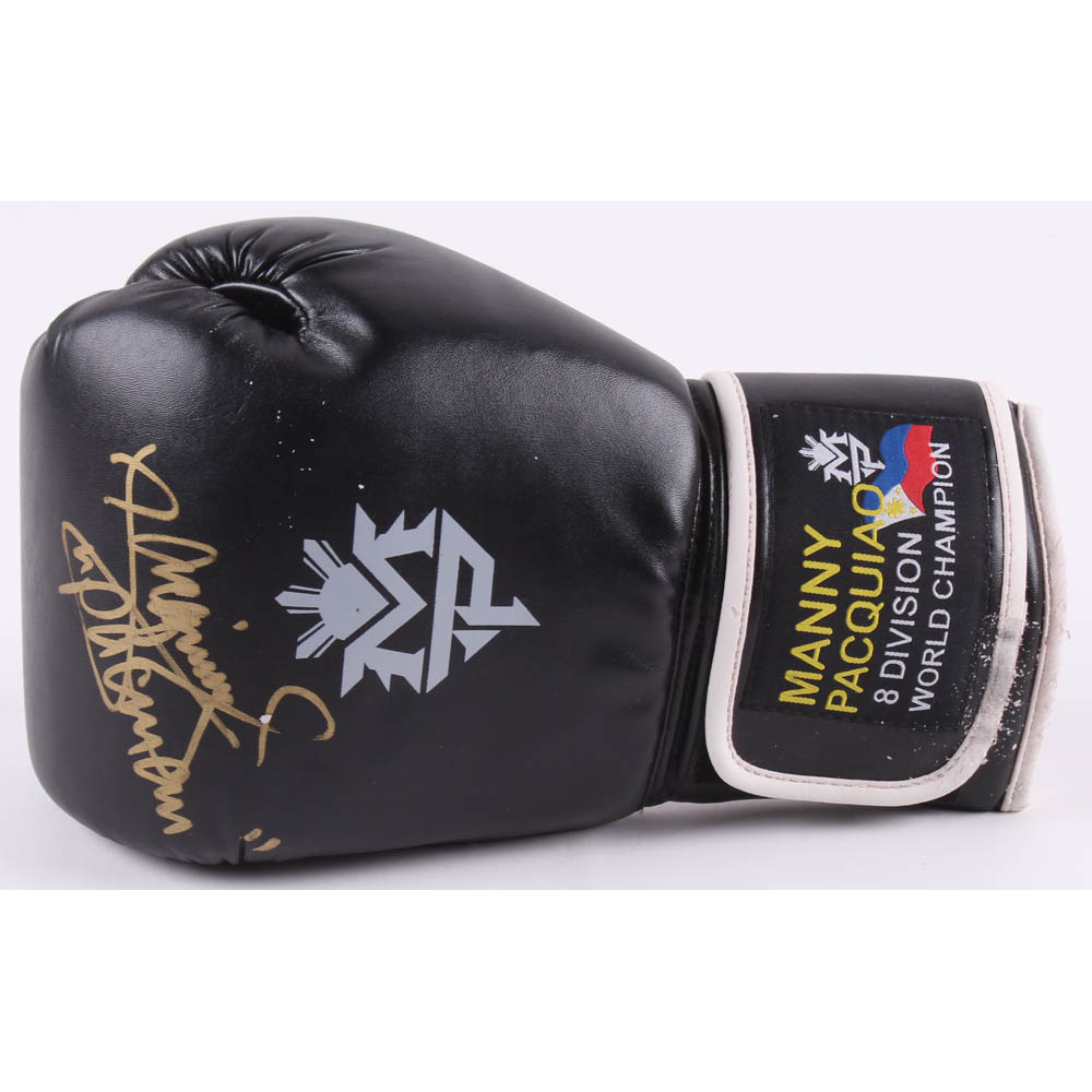 Manny Pacquiao Signed Boxing Glove Inscribed "Pacman" (Pacquiao COA ...