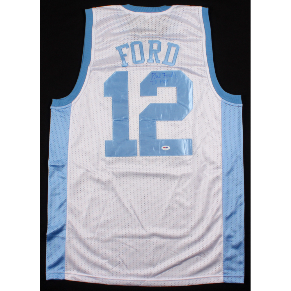 Phil Ford Signed Jersey Inscribed "78 POY" (PSA COA) | Pristine Auction