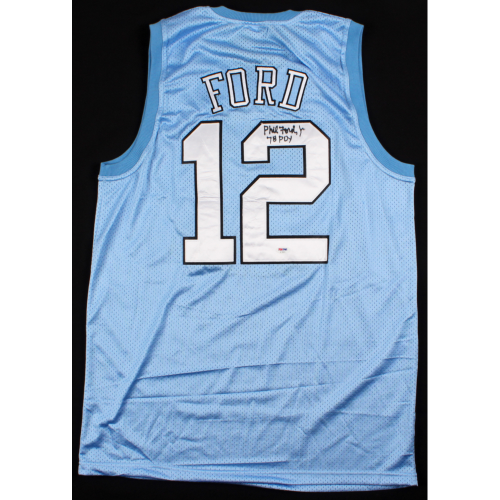 Phil Ford Signed Jersey Inscribed "78 POY" (PSA COA) | Pristine Auction