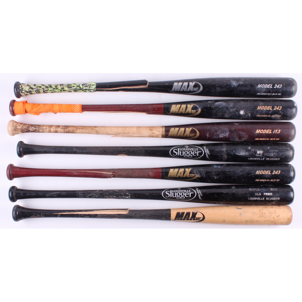 Lot of (7) Assorted Game-Used Baseball Bats | Pristine Auction