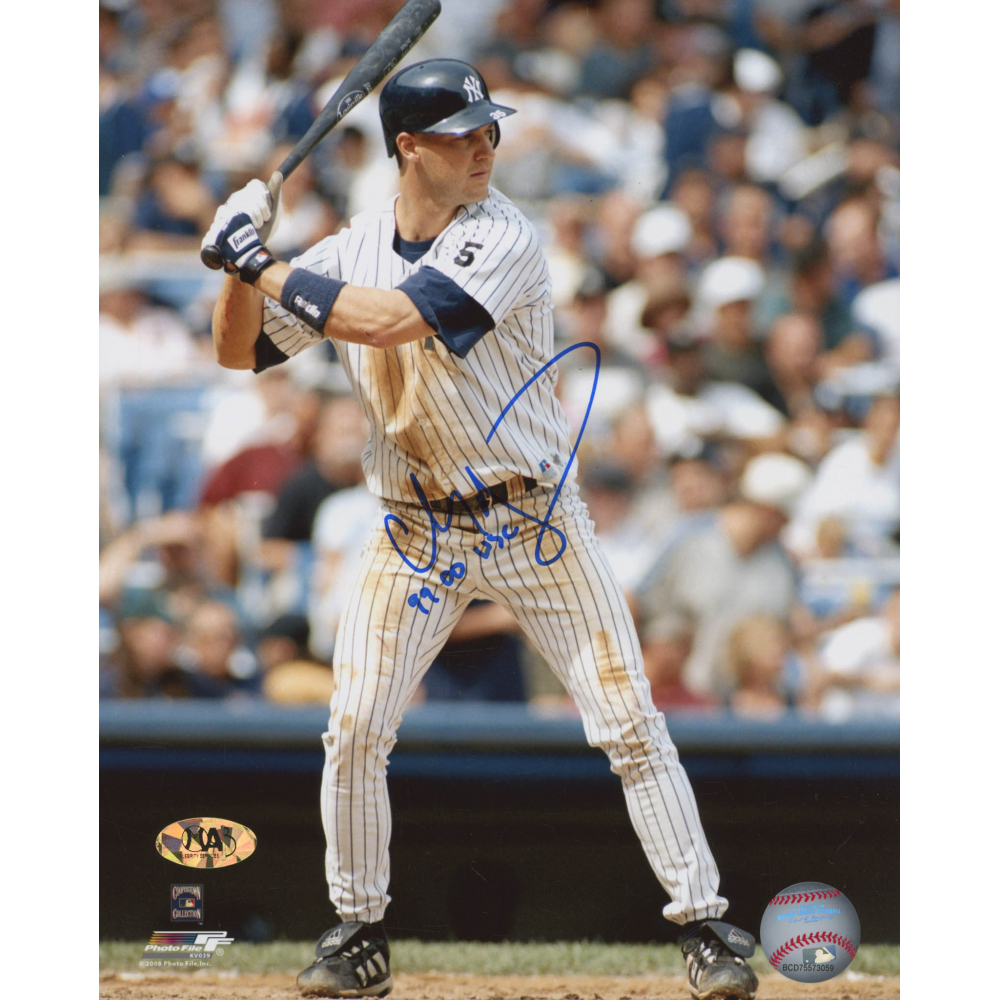 Clay Bellinger Signed New York Yankees 8x10 Photo Inscribed "99, 00 WSC ...
