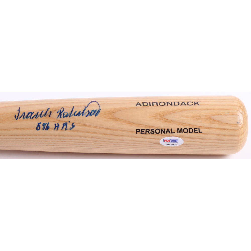 Frank Robinson Signed Adirondack Personal Model Baseball Bat Inscribed ...