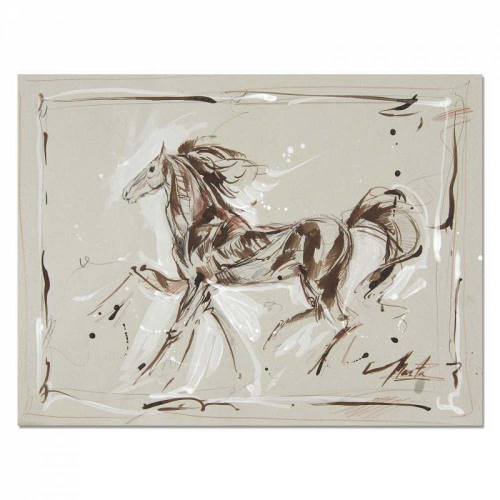 Marta Wiley Signed "Sketch 5" 24x18 Original Ink Sketch with Thumb ...