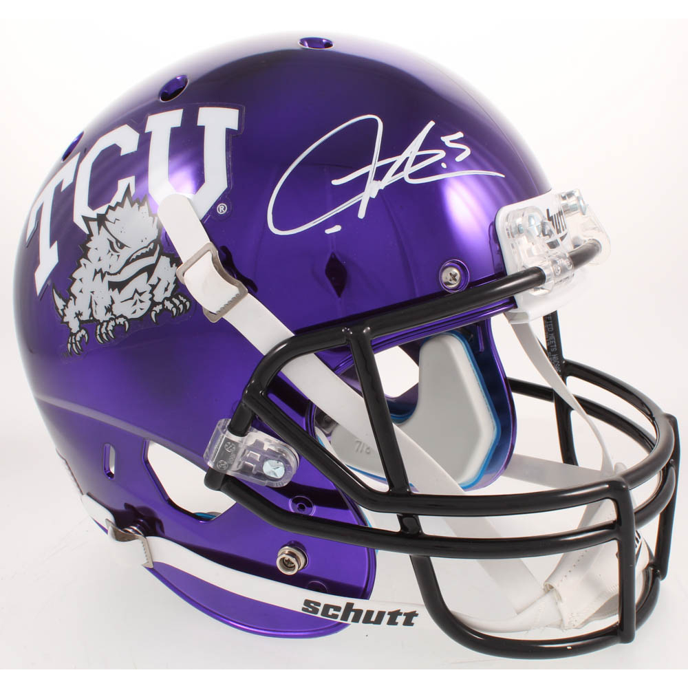 LaDainian Tomlinson Signed TCU Horned Frogs Purple Chrome Full-Size ...
