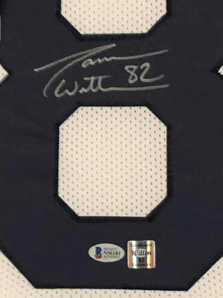 Jason Witten Signed 34x42 Custom Framed Jersey (Beckett COA & Witten ...