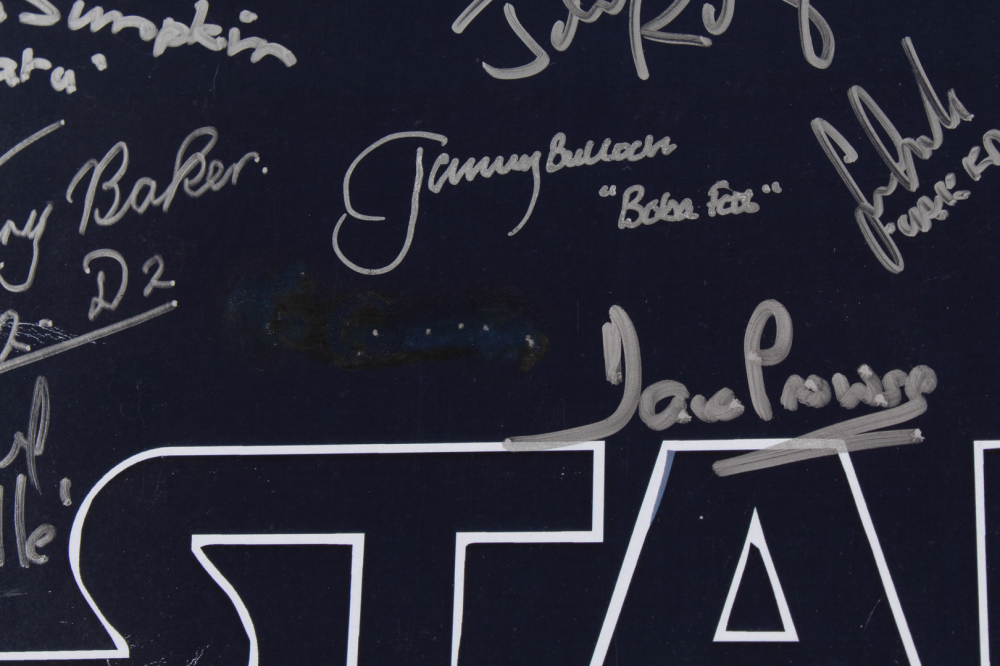 Star Wars Original Trilogy Cast-Signed 11.5x16.5 Poster with (22 ...