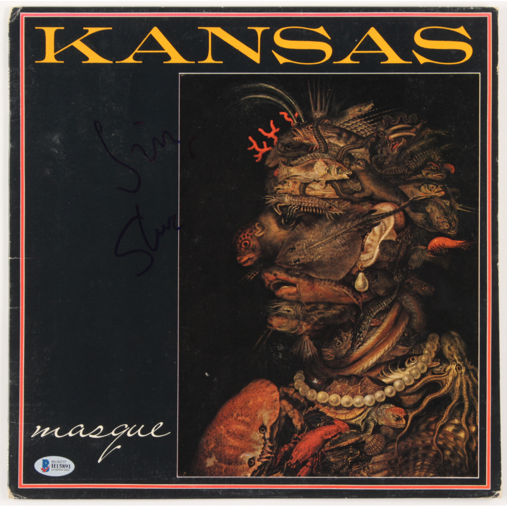 Steve Walsh Signed Kansas "Masque" Vinyl Record Album Cover (Beckett ...