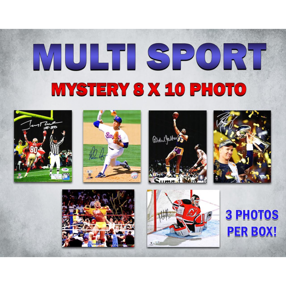 Multi Sports Signed Triple 8x10 Mystery Photo Collection – Series 2 (3 ...