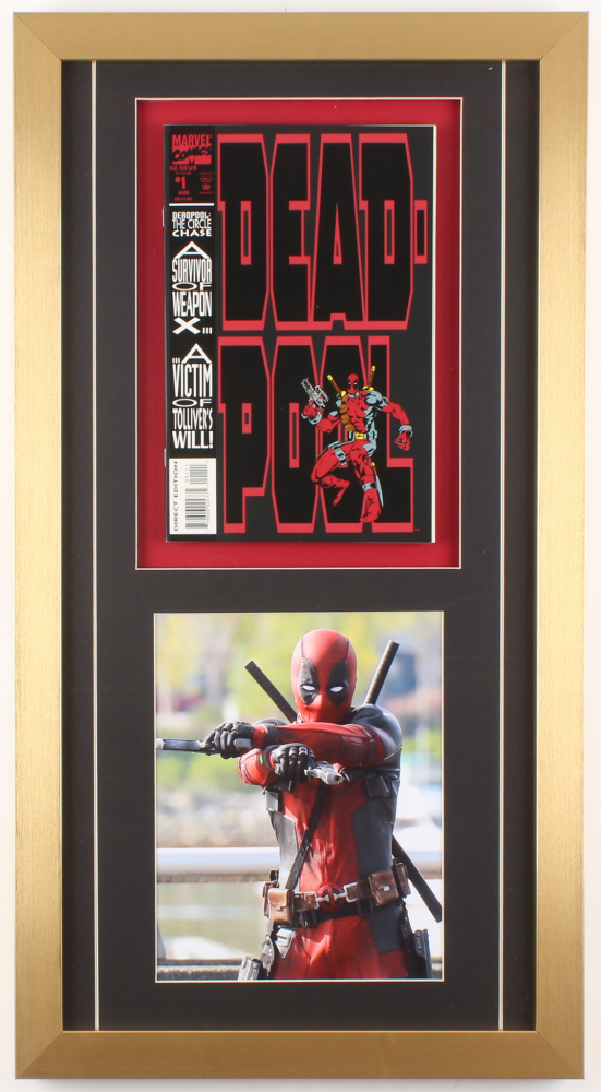 Vintage 1993 "Deadpool" Issue #1 Marvel 14x26 Custom Framed Comic Book ...