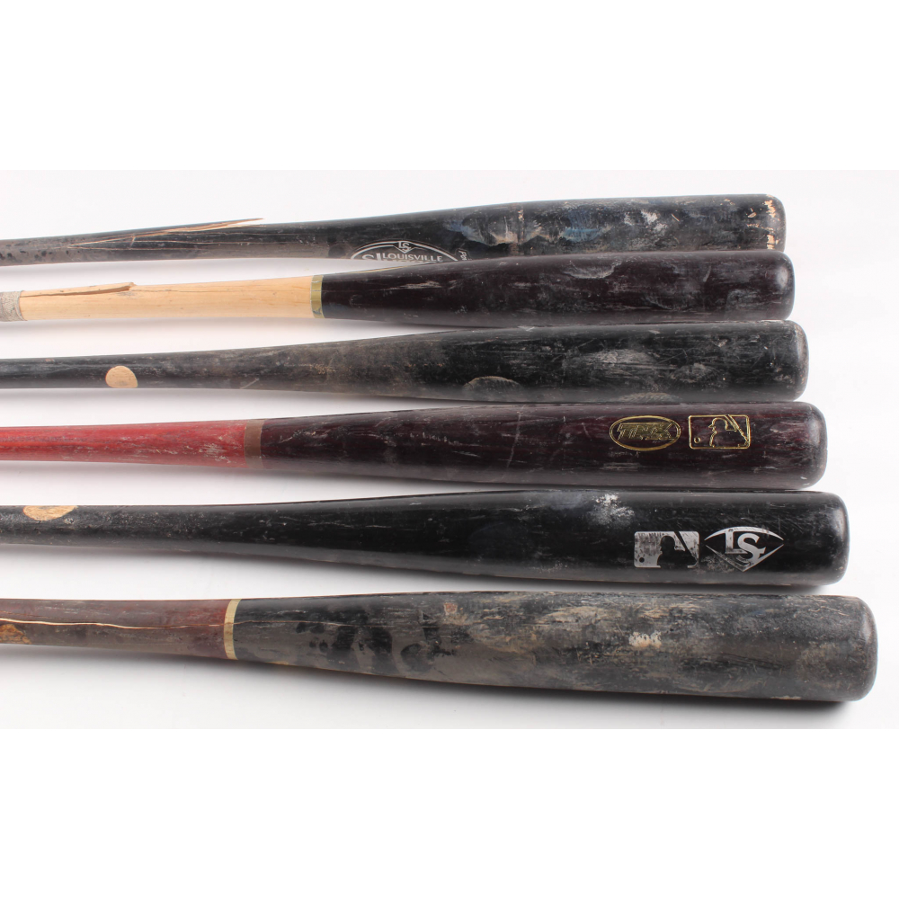 Lot of (6) Assorted Game-Used Baseball Bats | Pristine Auction