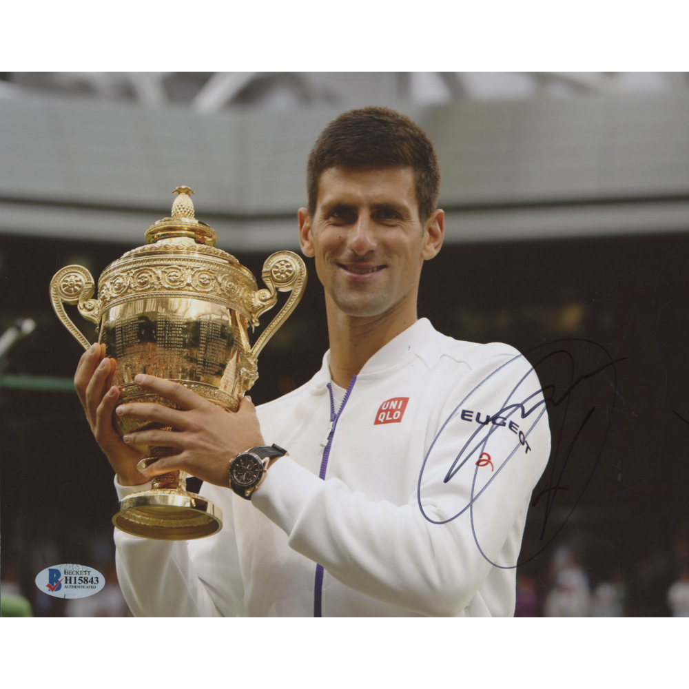 Novak Djokovic Signed 8x10 Photo (Beckett COA) | Pristine Auction