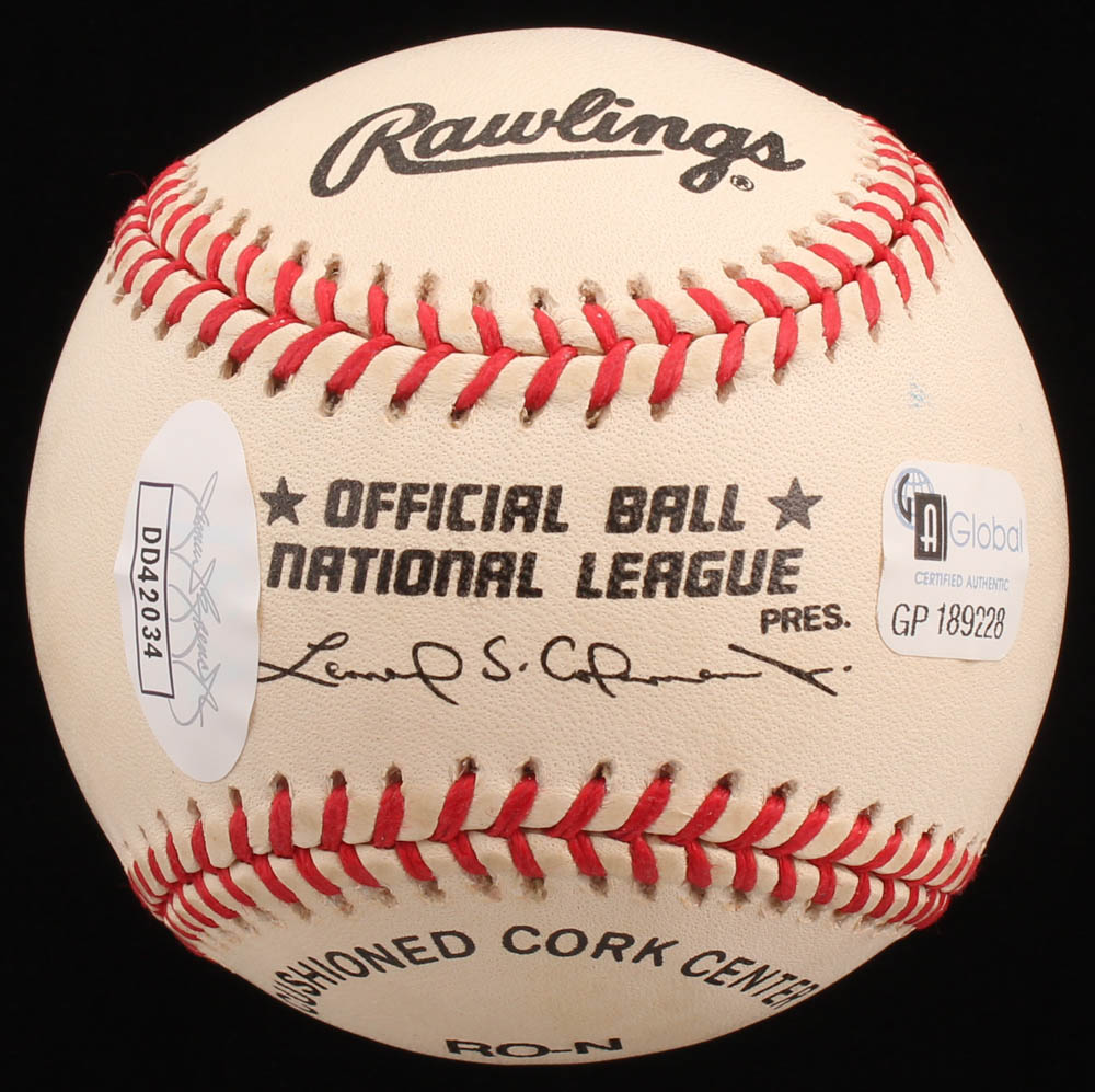Nate Colbert Signed ONL Baseball Inscribed "5 HR 13 RBI 22 Total Bases ...