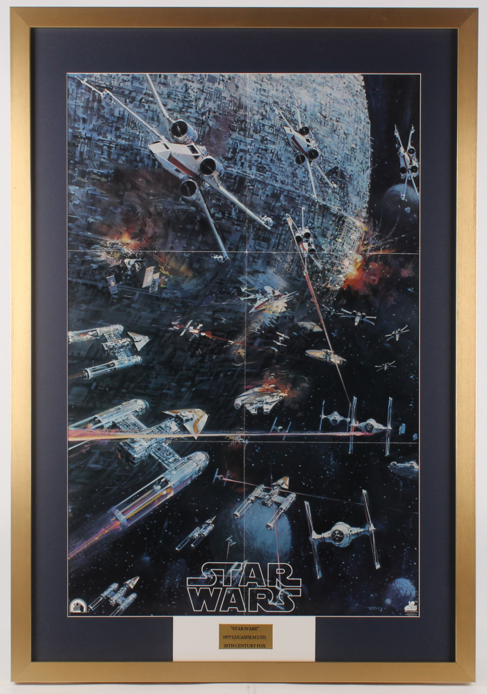 Star Wars 1977 Original Promo 27x39 Custom Framed Poster Display ...