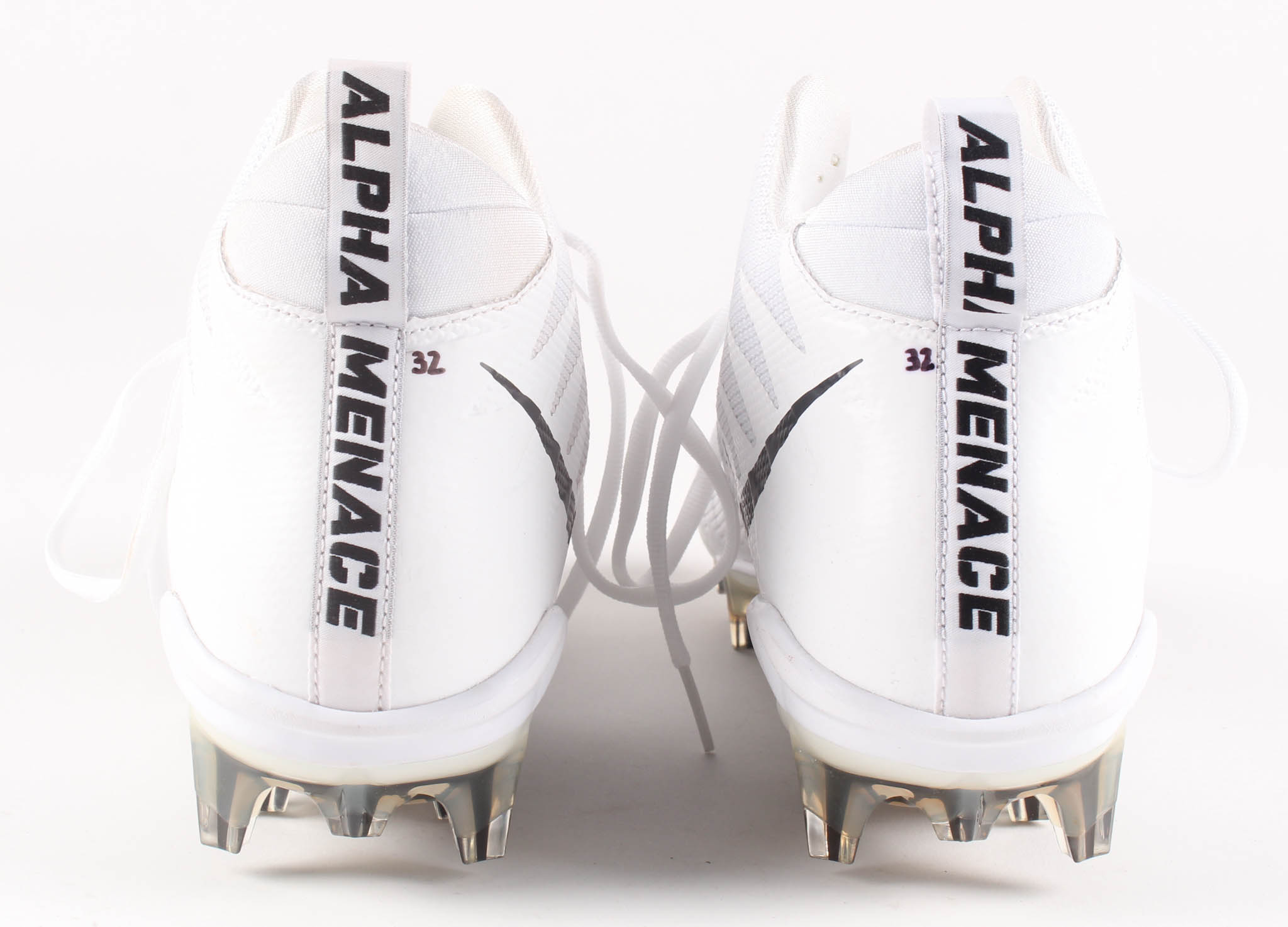 Pair of (2) Donovan Olumba Game-Used Nike Alpha Menace Cleats (PA LOA ...