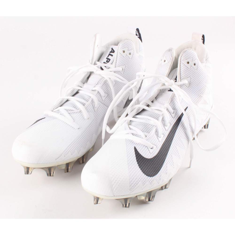 Pair of (2) Donovan Olumba Game-Used Nike Alpha Menace Cleats (PA LOA ...