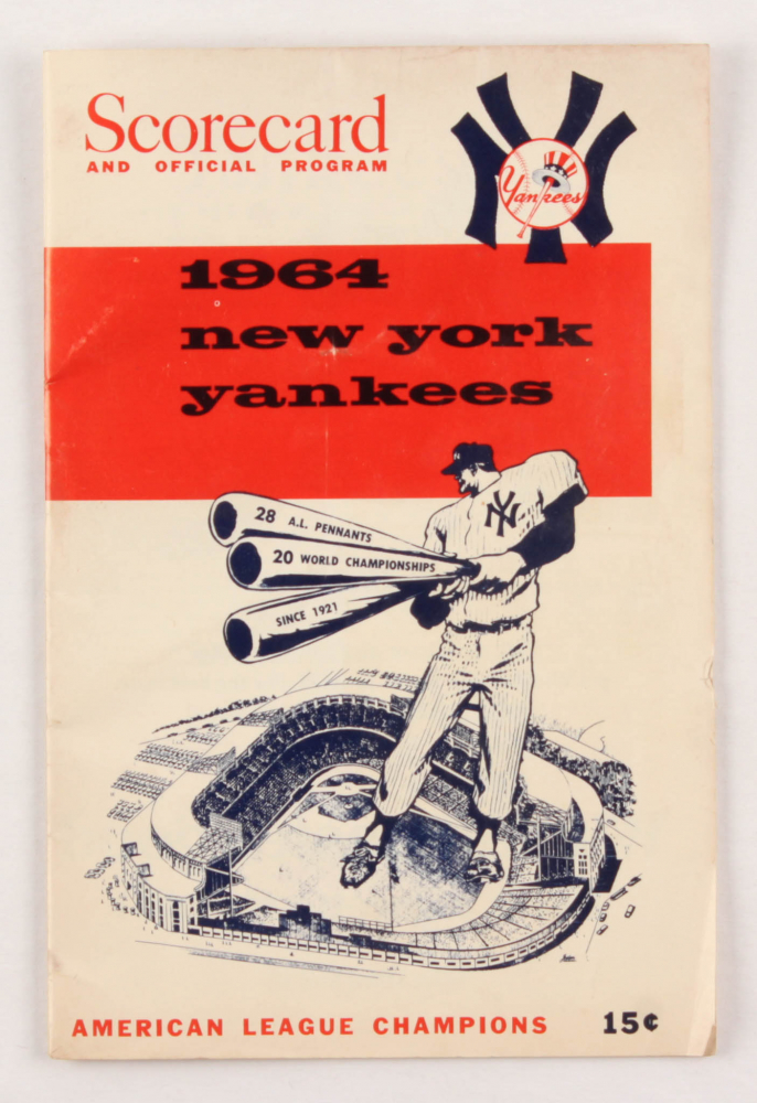1964 Original New York Yankees Scorecard | Pristine Auction