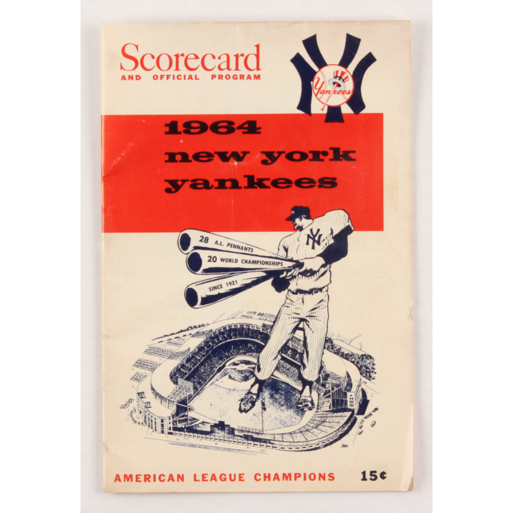 1964 Original New York Yankees Scorecard | Pristine Auction