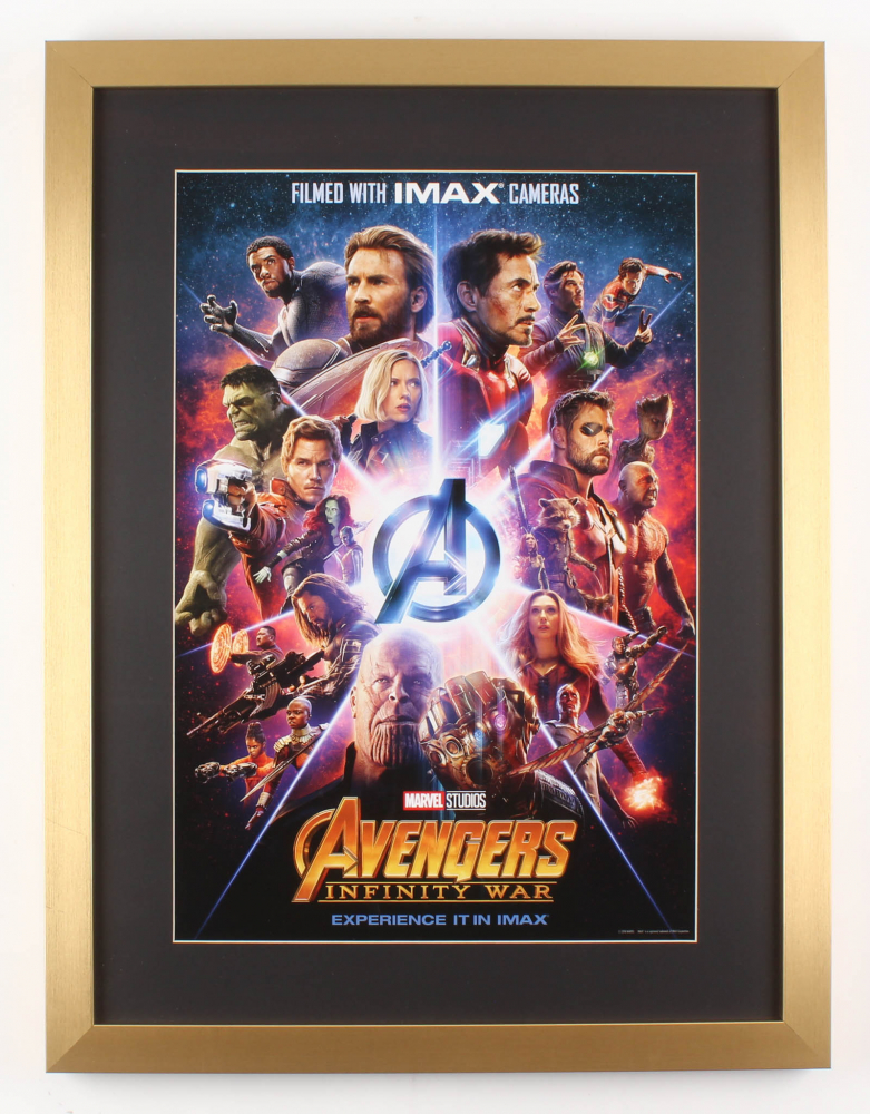 "Avengers: Infinity War" 19x25 Custom Framed Movie Poster Display ...