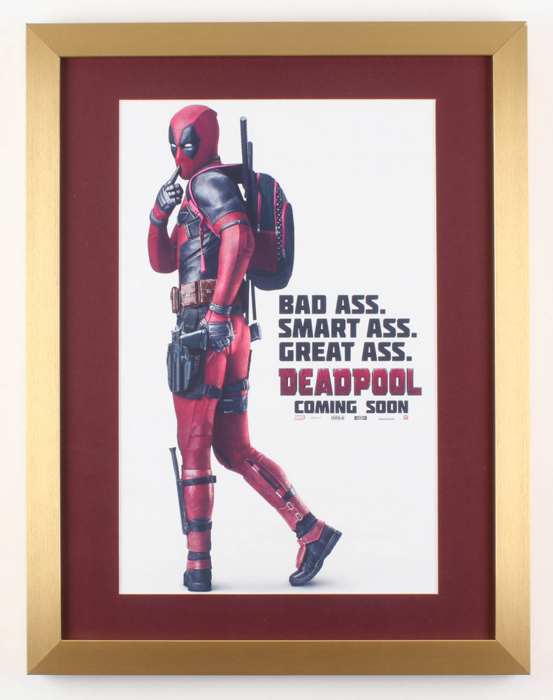 "Deadpool" 17x22 Custom Framed Movie Poster Display | Pristine Auction