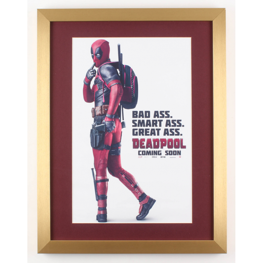 "Deadpool" 17x22 Custom Framed Movie Poster Display | Pristine Auction