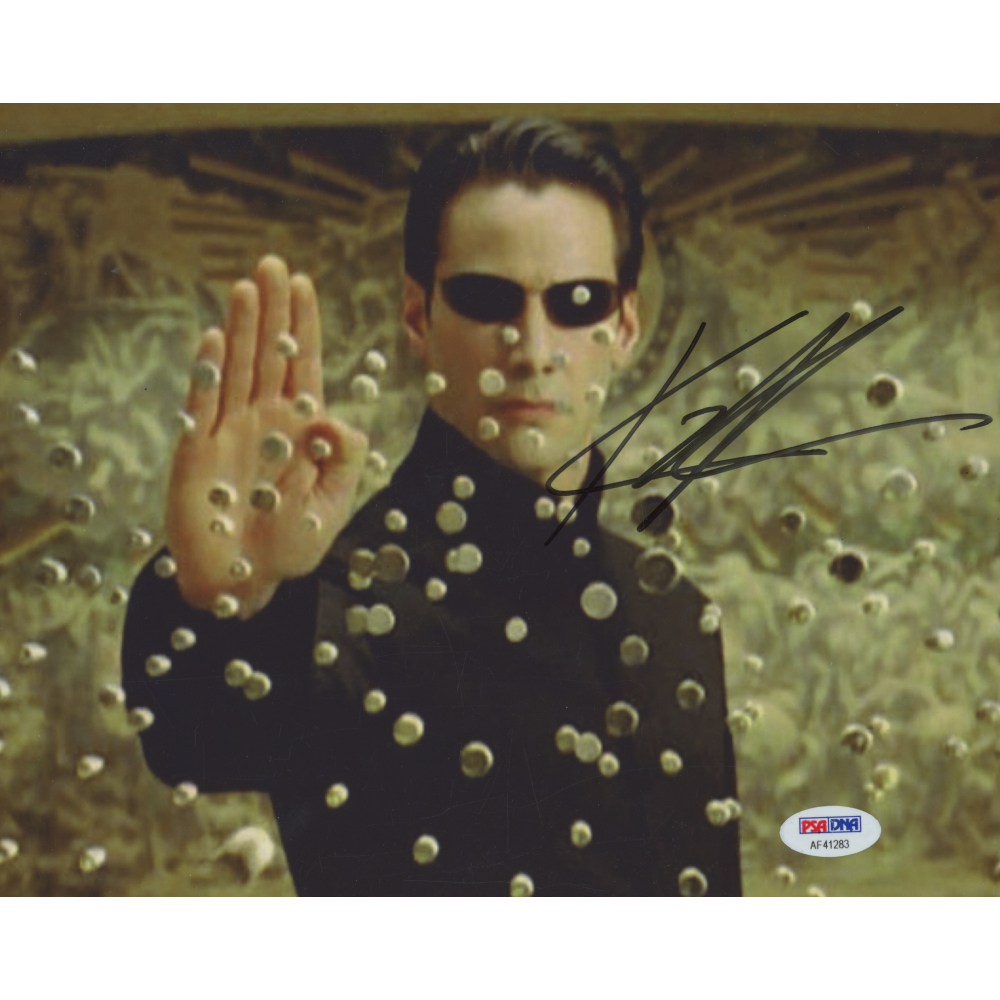 Keanu Reeves Signed "The Matrix" 8x10 Photo (PSA COA) | Pristine Auction