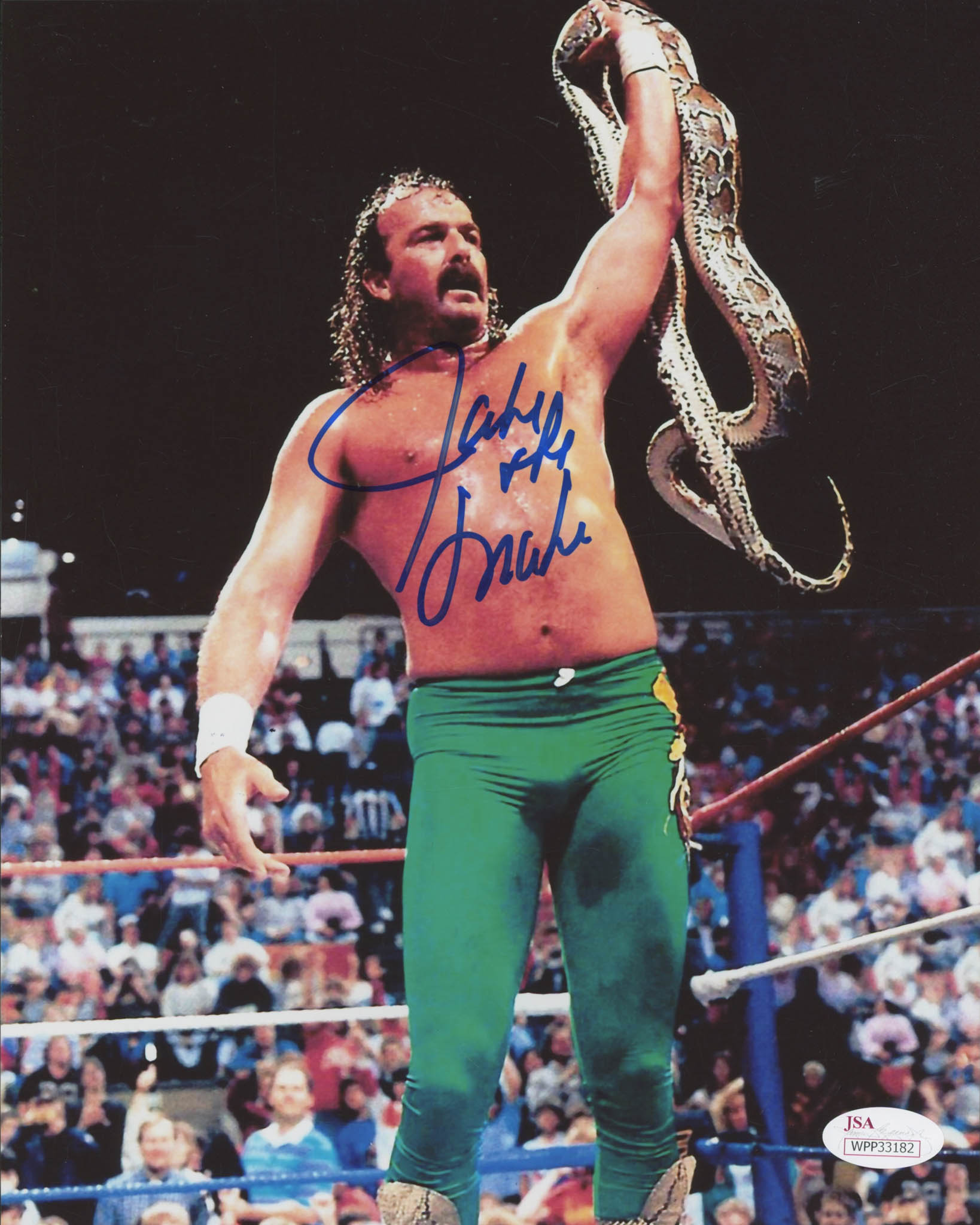 Jake "The Snake" Roberts Signed WWE 8x10 Photo (JSA COA) | Pristine Auction