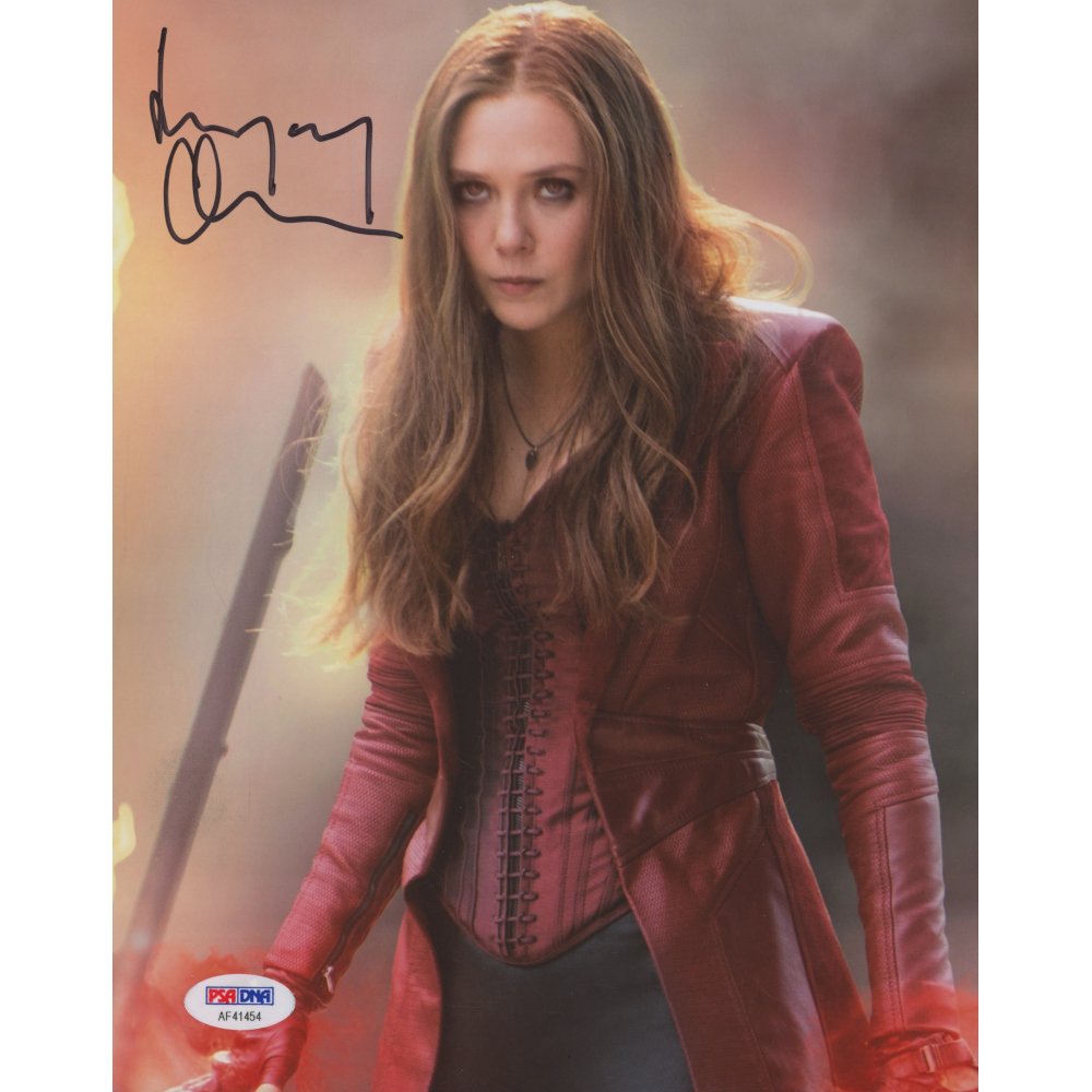Elizabeth Olsen Signed "The Avengers" 8x10 Photo (PSA COA) | Pristine ...