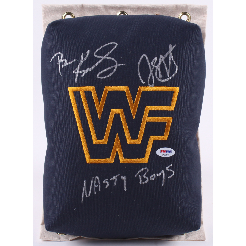 Brian Knobbs & Jerry Sags Signed WWF 80's Style Turnbuckle Inscribed ...