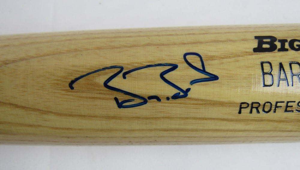 Barry Bonds Signed Rawlings Adirondack Big Stick Pro Model Baseball Bat ...