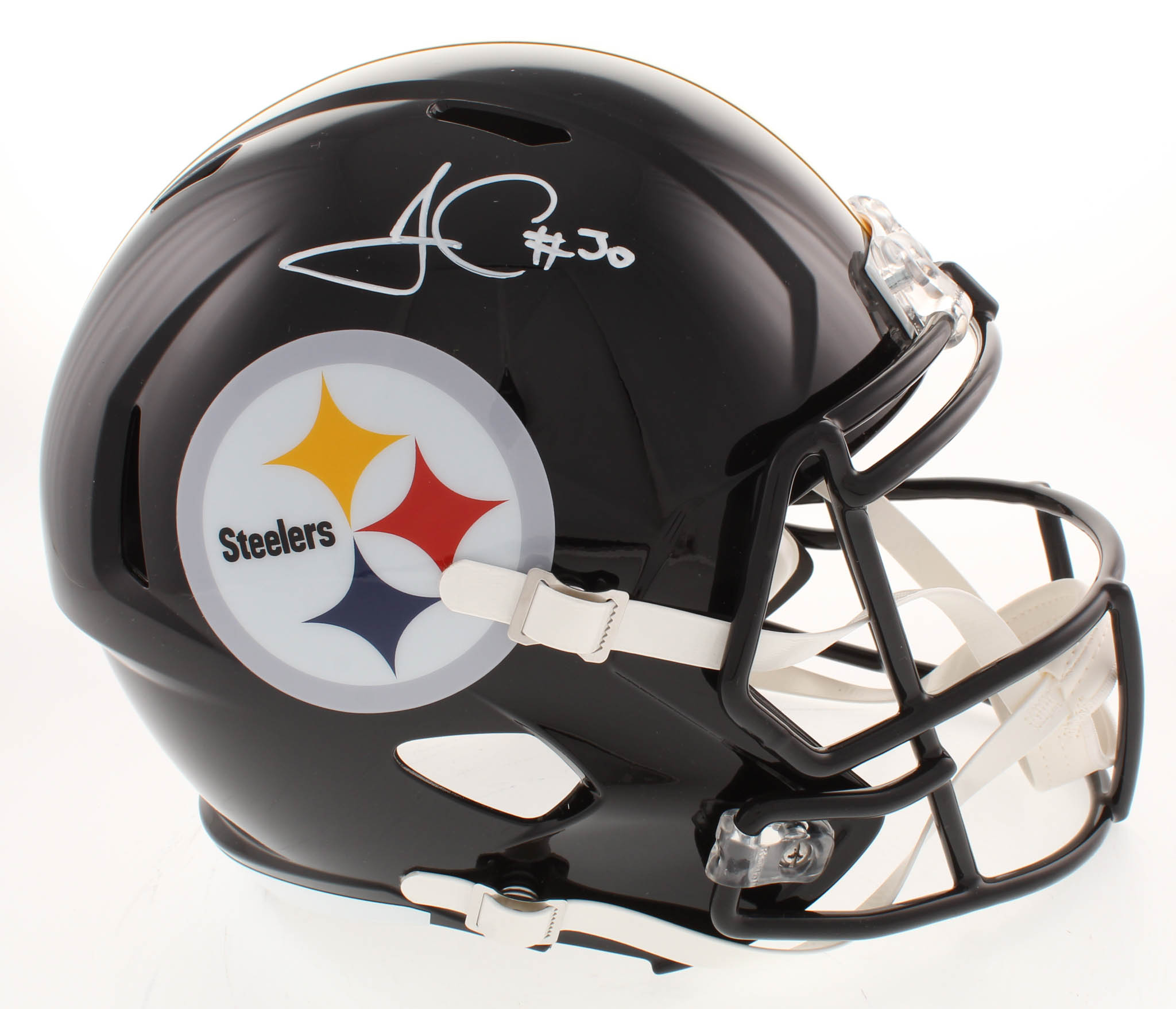 James Conner Signed Steelers Full-Size Speed Helmet (Beckett COA ...