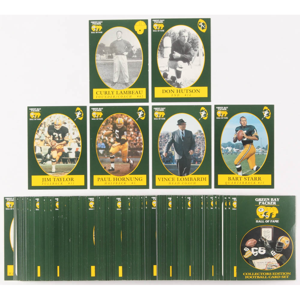 Lot of (119) 1992 Packers Hall of Fame Football Cards with Paul Hornung ...