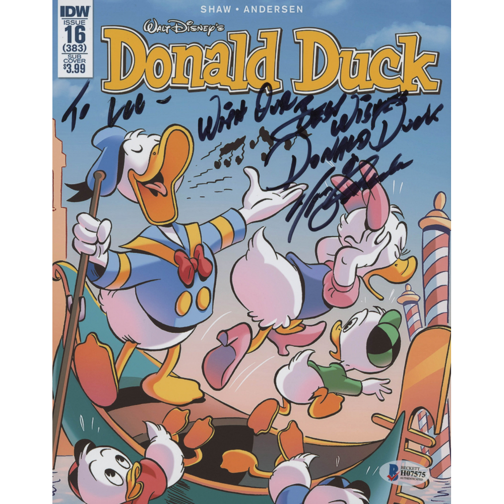 Tony Anselmo Signed "Donald Duck" 8x10 Photo Inscribed "Donald Duck ...