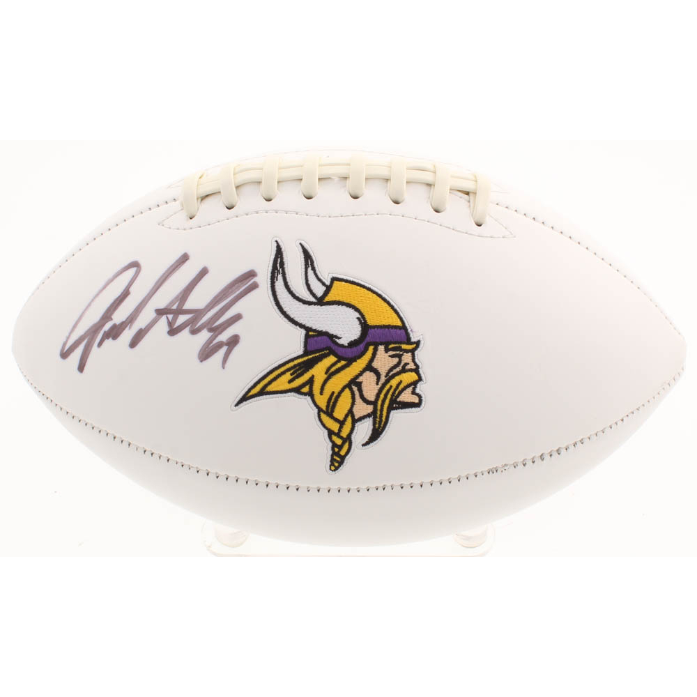 Jared Allen Signed Minnesota Vikings Logo Football (Beckett COA ...