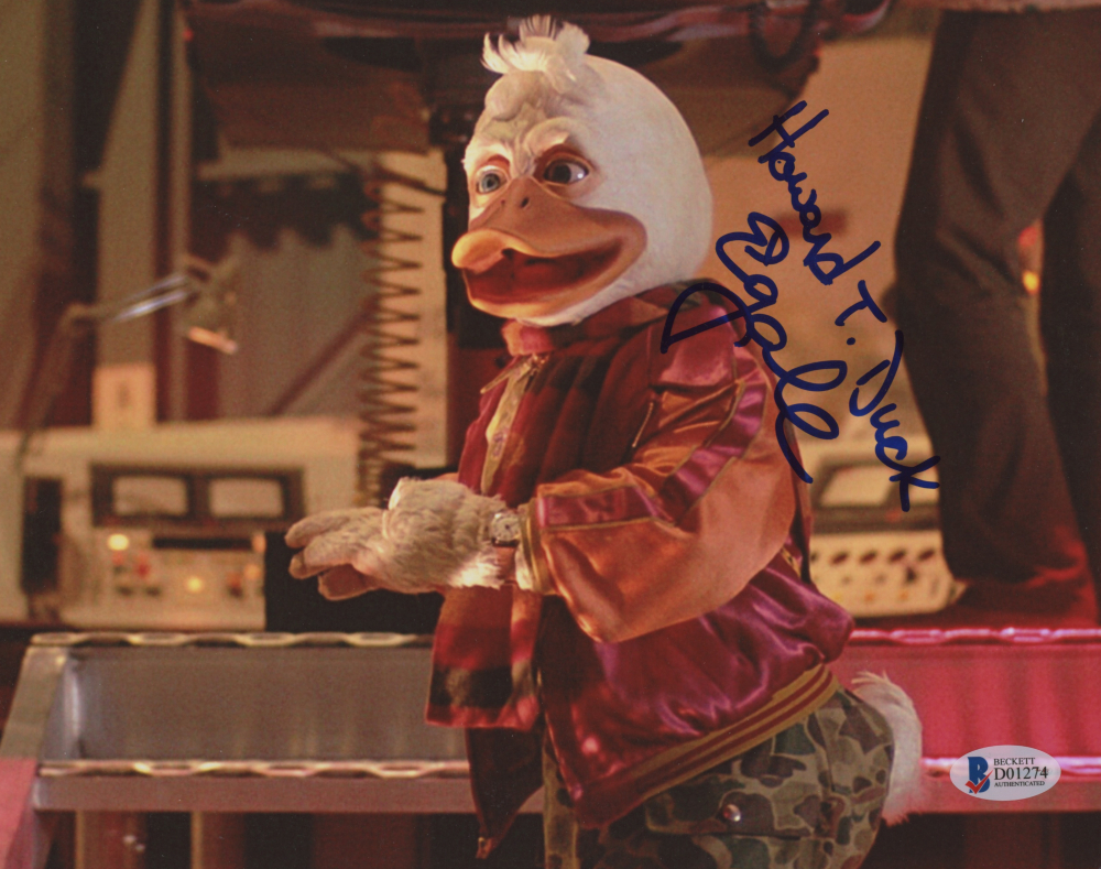 Ed Gale Signed "Howard the Duck" 8x10 Photo Inscribed "Howard T. Duck ...