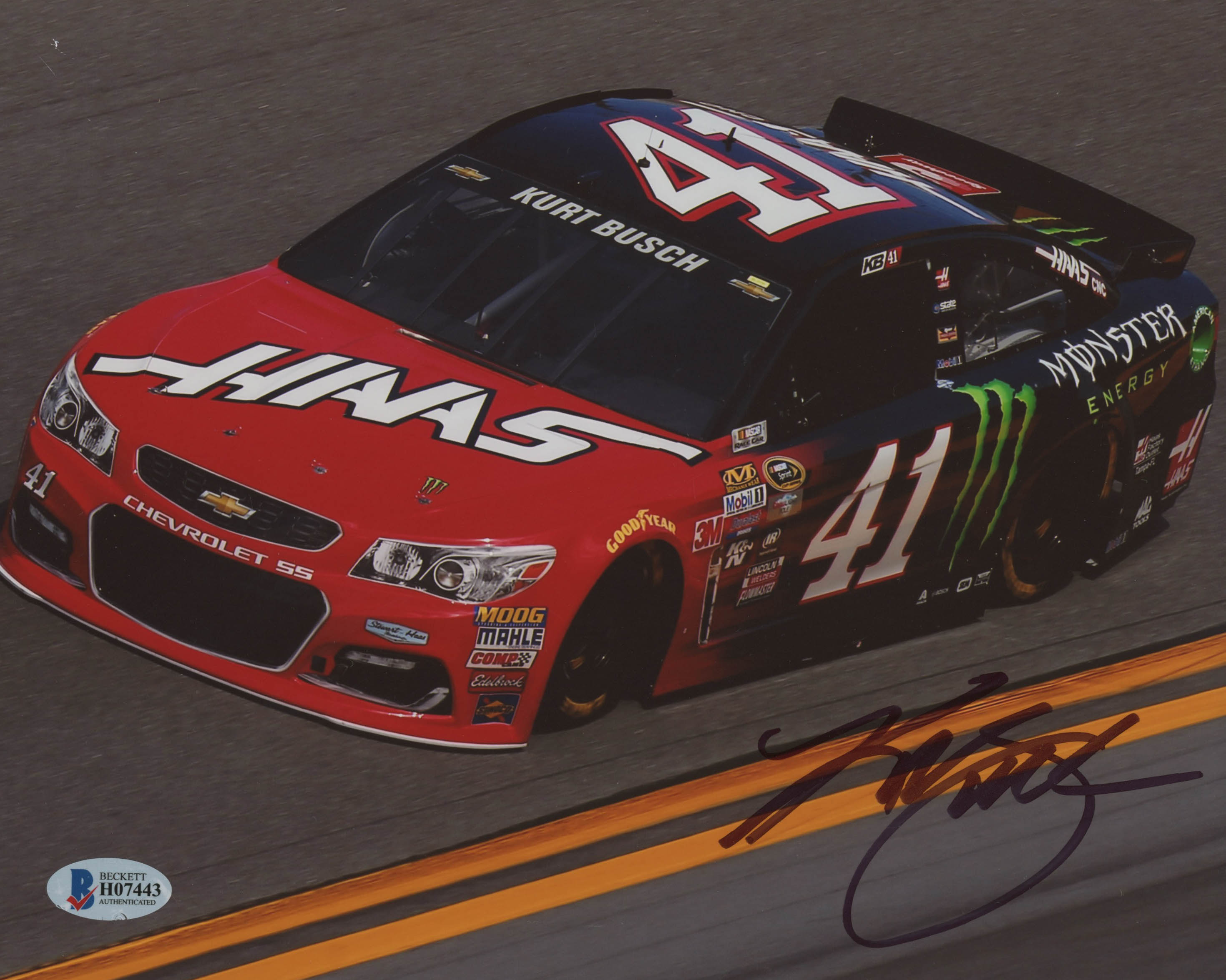 Kurt Busch Signed NASCAR 8x10 Photo (Beckett COA) | Pristine Auction
