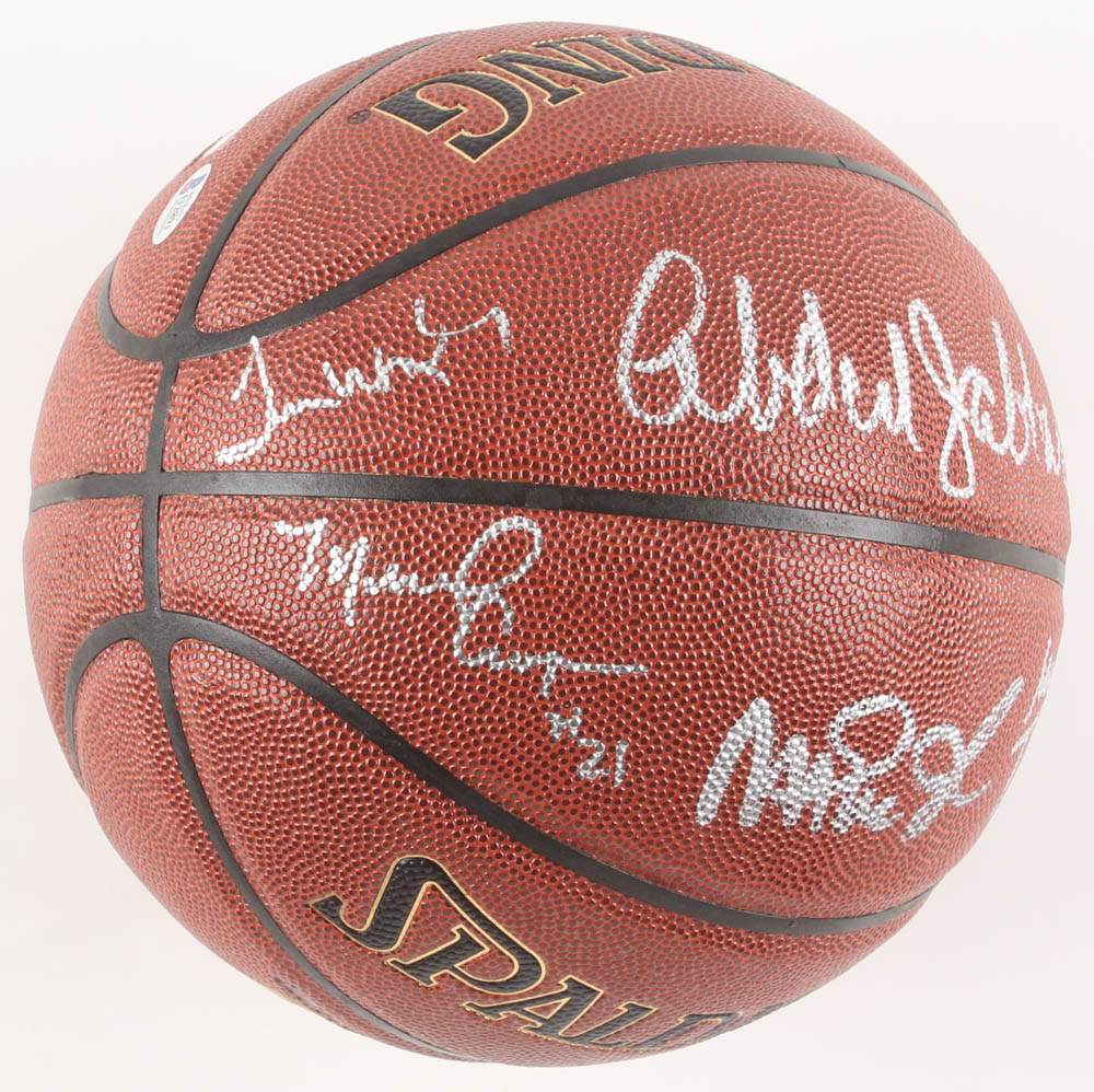 Los Angeles Lakers "Showtime" NBA Basketball Team-Signed by (6) with ...