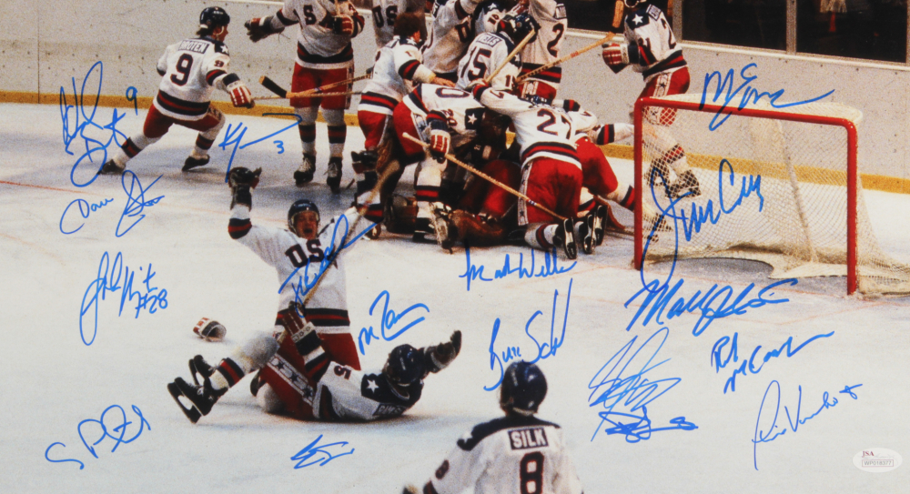 1980 Team USA "Miracle On Ice" 16x20 Photo Signed by (17) with Mike ...