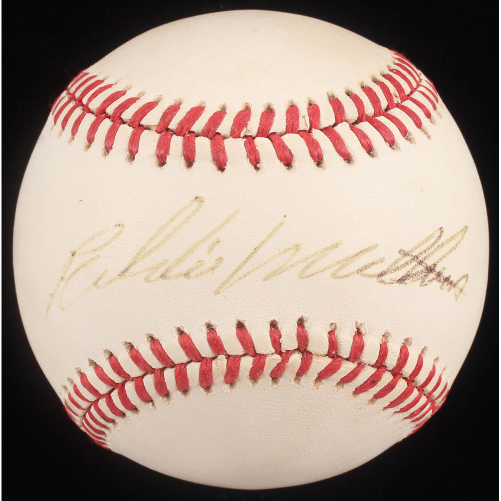Eddie Mathews Signed ONL Baseball (JSA COA) | Pristine Auction