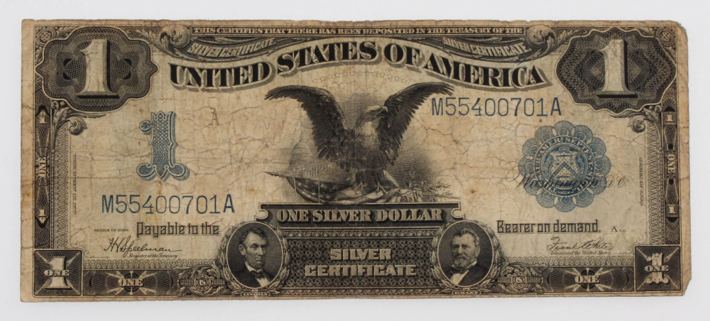 1899 $1 One Dollar "Black Eagle" U.S. Silver Certificate Large Size ...