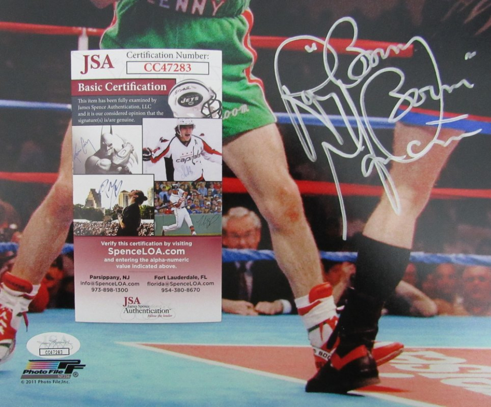 Ray "Boom Boom" Mancini Signed 11x14 Photo (JSA COA) | Pristine Auction