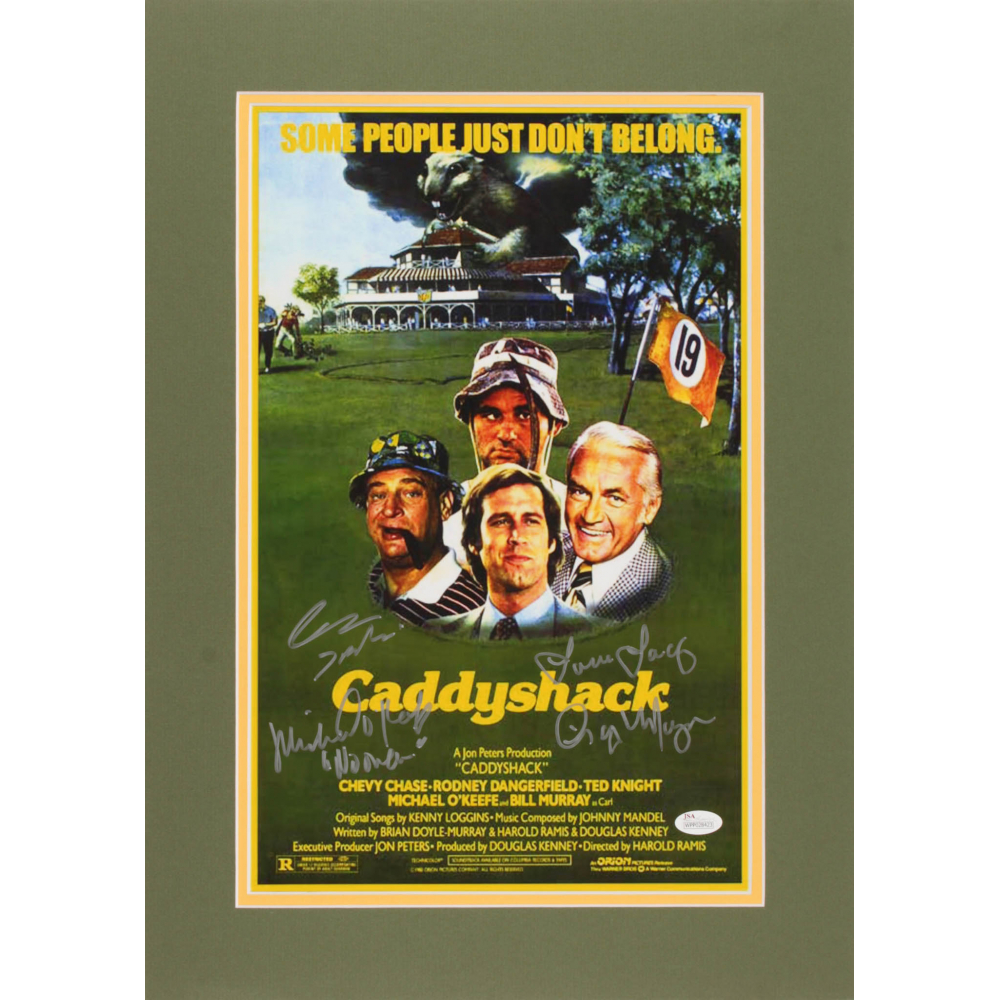 Michael O'Keefe, Cindy Morgan, John F. Barmon Signed "Caddyshack" 15x21 ...