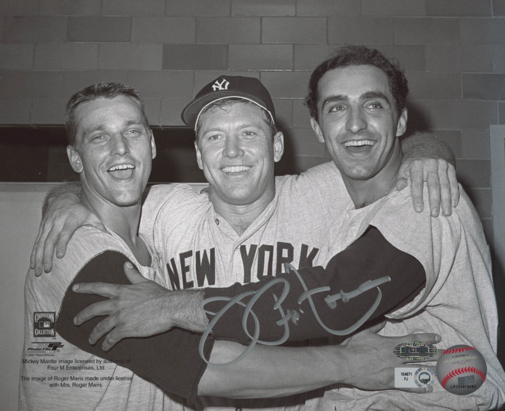 Joe Pepitone Signed New York Yankees 8x10 Photo (Steiner COA & MLB ...