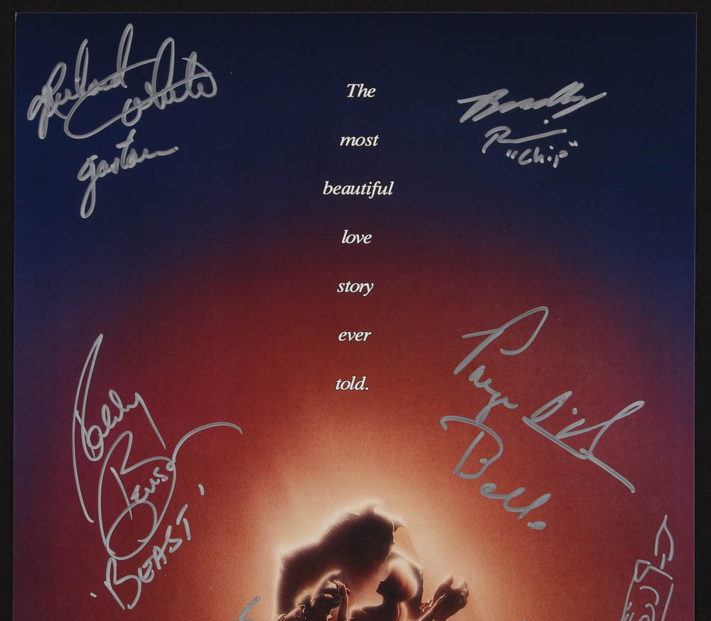 "Beauty and the Beast" 11x17 Movie Poster Photo Cast-Signed by (6) with ...