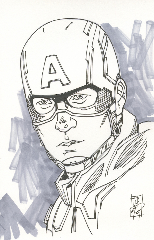 Tom Hodges - Captain America - The Avengers - Marvel Comics - Signed ...