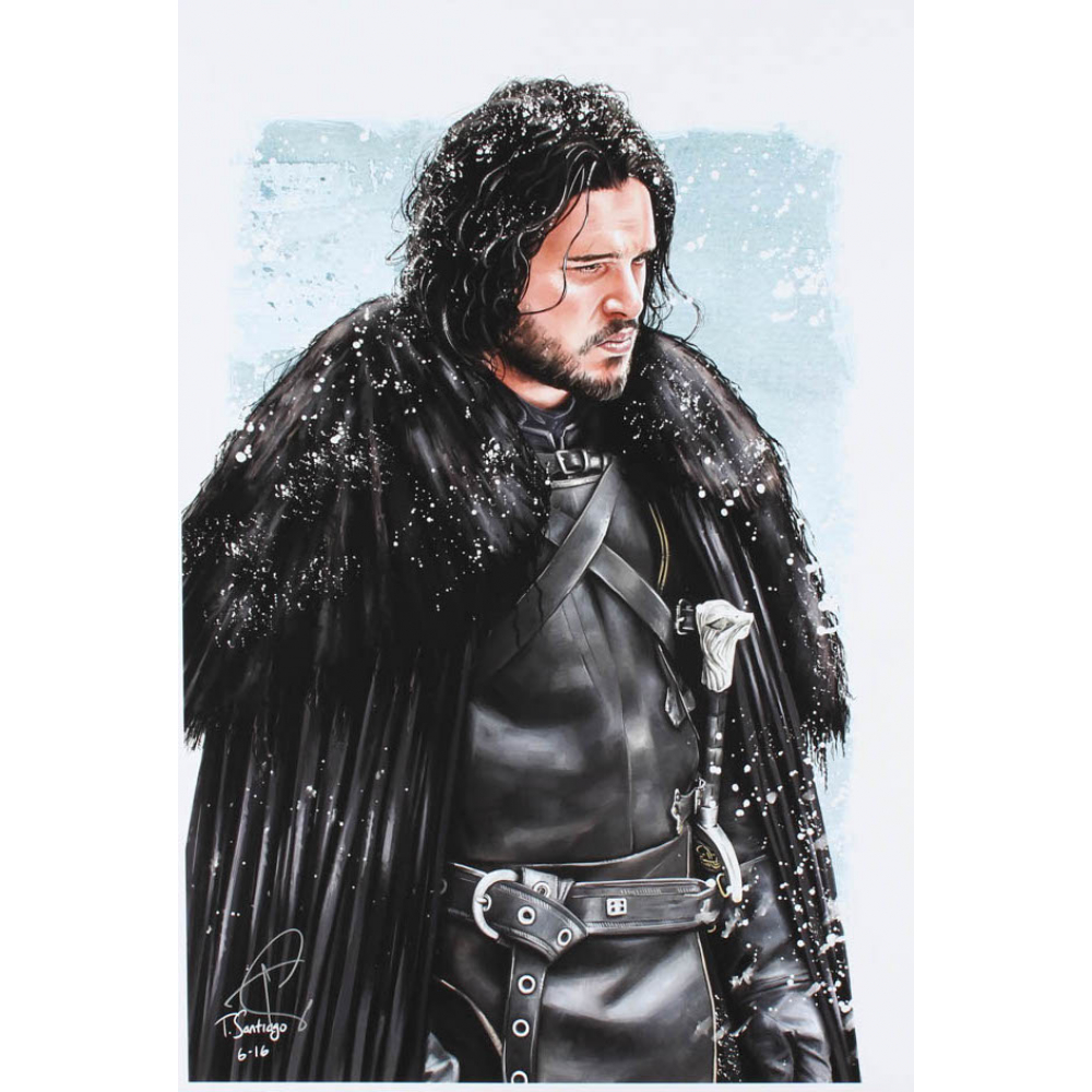 Tony Santiago - Jon Snow - "Game of Thrones" 13x19 Signed Lithograph ...