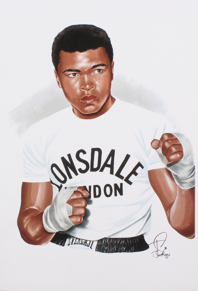 Tony Santiago - Muhammad Ali - 13x19 Signed Lithograph (PA COA ...