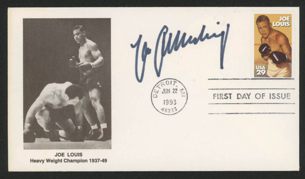 Max Schmeling Signed "Joe Lewis Heavy Weight Champion" First Day Issue ...