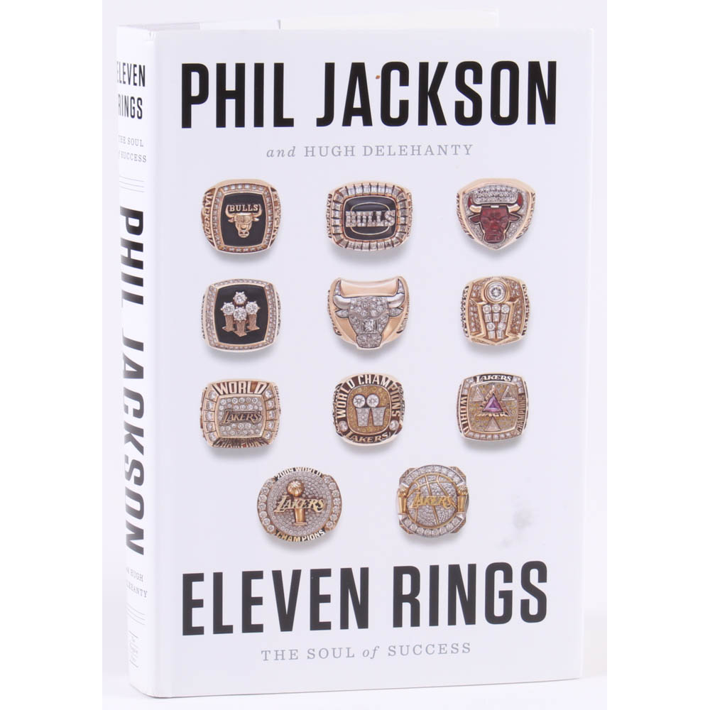 Phil Jackson Signed "Eleven Rings: The Soul of Success" Hardcover Book ...